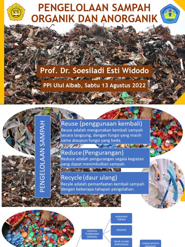 PENGELOLAAN_SAMPAH_ORGANIK DAN ANORGANIK_SEW_2022 | PDF