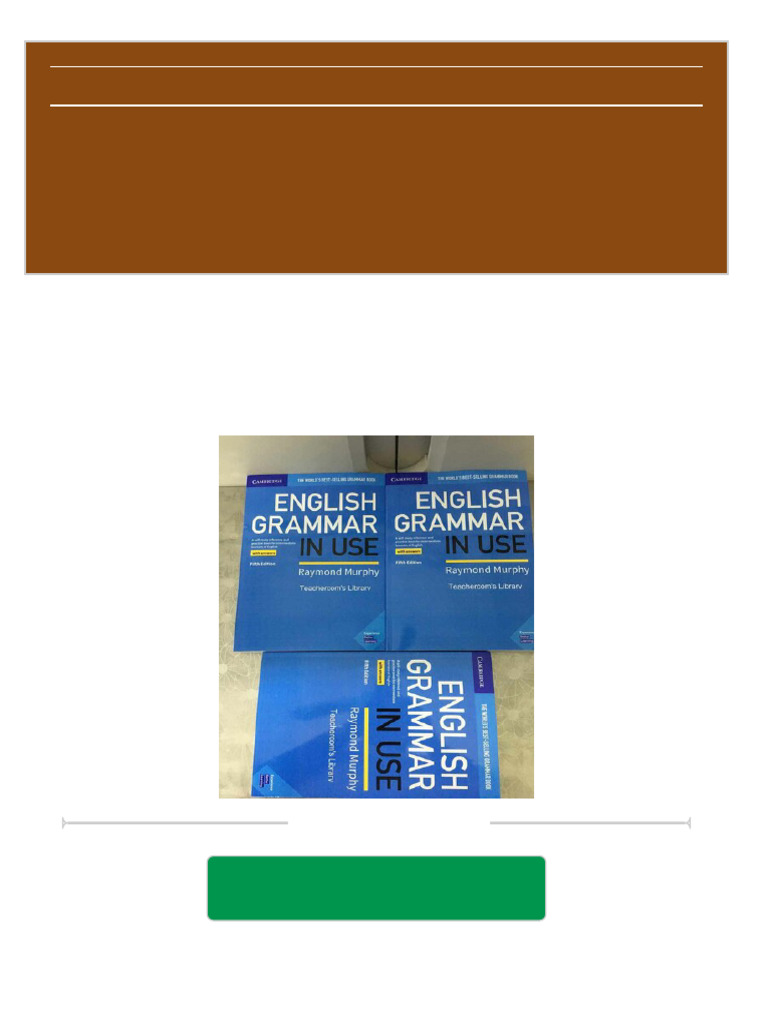 Ebooks File English Grammar in Use Book With Answers 5th Edition ...