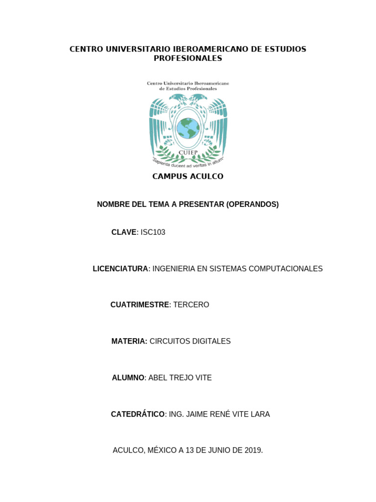 Operandos Abel | PDF