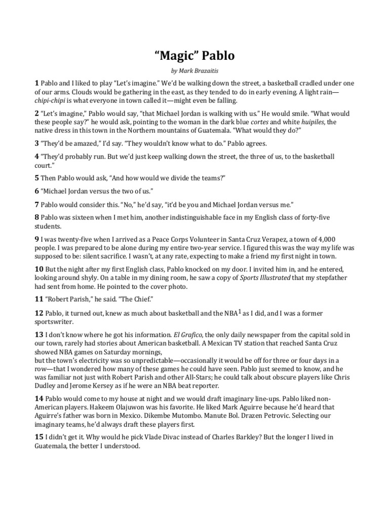 Magic Pablo TEXT | PDF