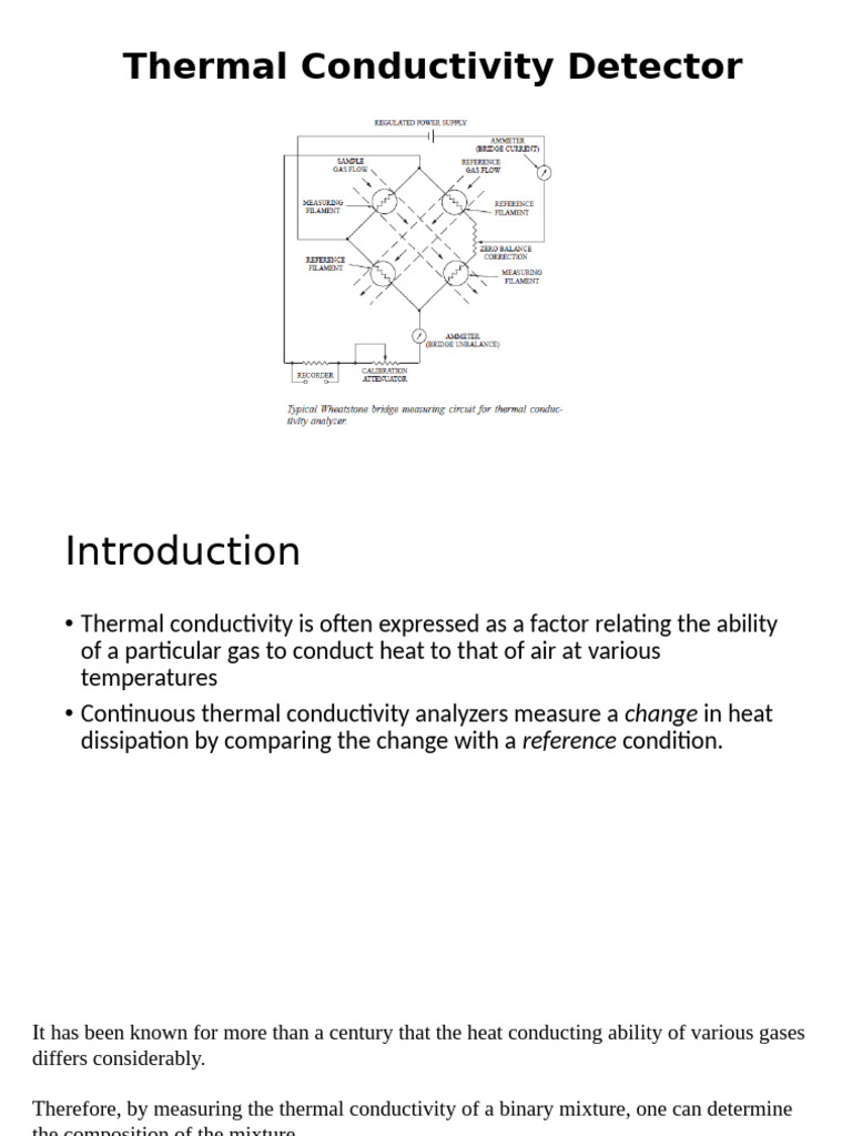 22 Thermal Conductivity Detectors And Temperature Measurement Exercise Problems 05 09 2024 Pdf