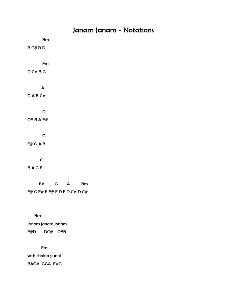 Janam Janam | PDF