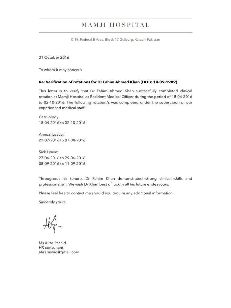 Mamji Statement of Service | PDF | Wellness | Science & Mathematics