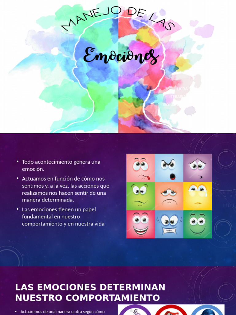 Manejo De Emociones Pdf