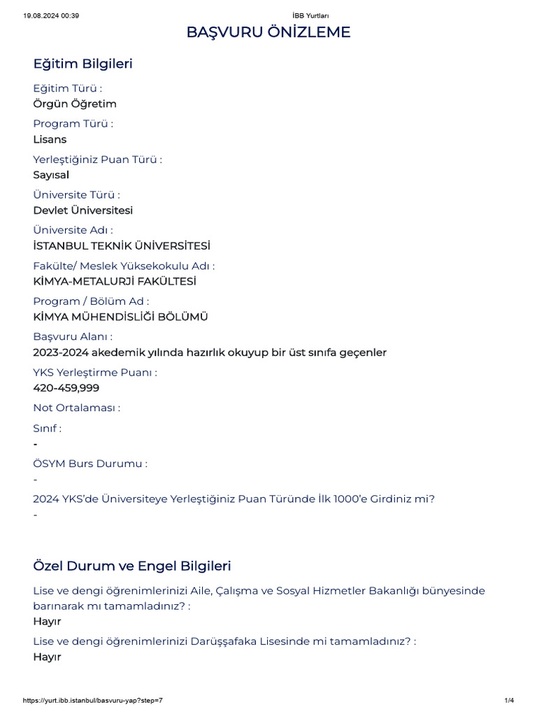 İBB Yurtları | PDF