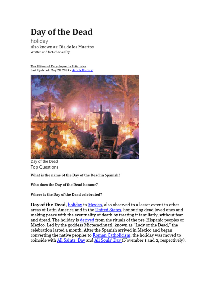 Day of the Dead | PDF