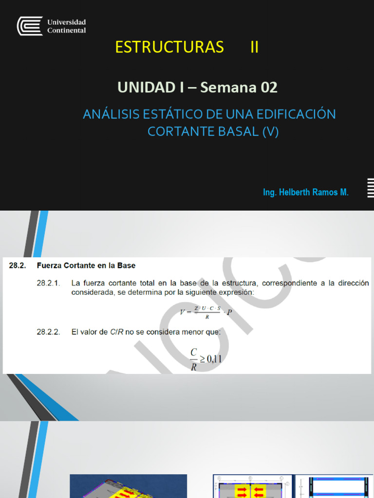Seman 02 - Análisis Estático de Una Edificación - E030 AV | PDF | Hormigón | edificio