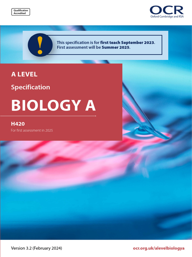 A Level Specification | PDF