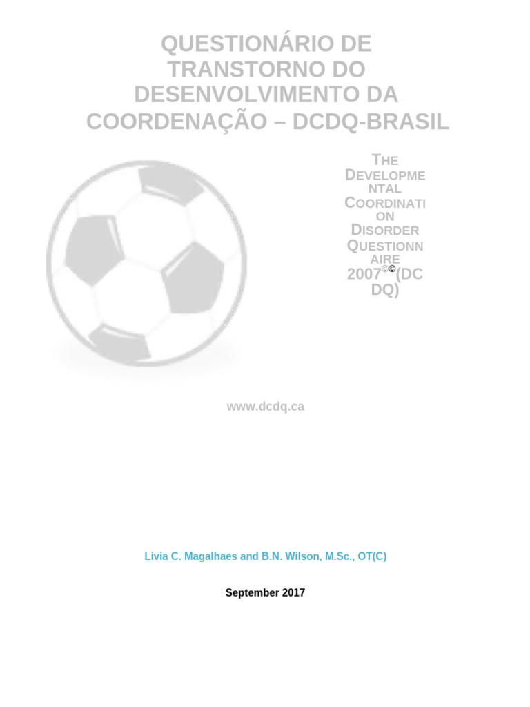 DCDQ Brasil AdminEscore Feb 2018 | PDF