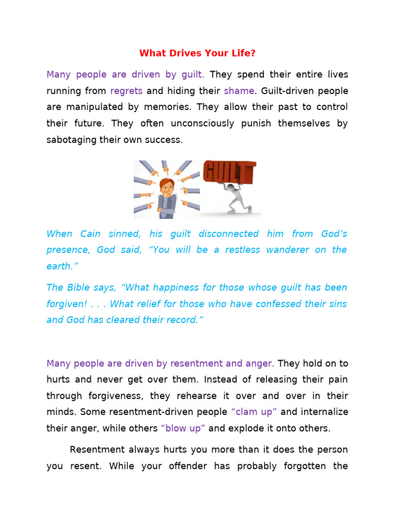3 What Drives Your Life | PDF