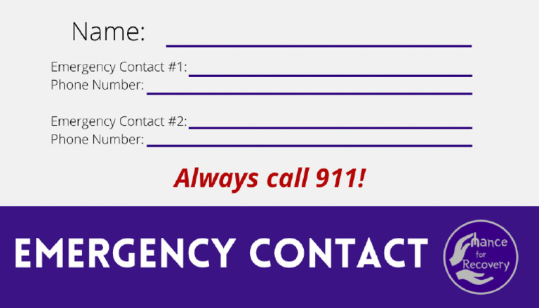 Emergency Card Back | PDF