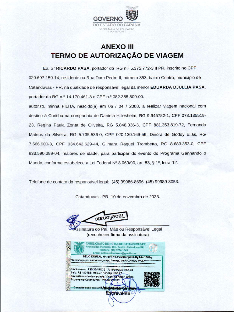 Documento de Pasa | PDF