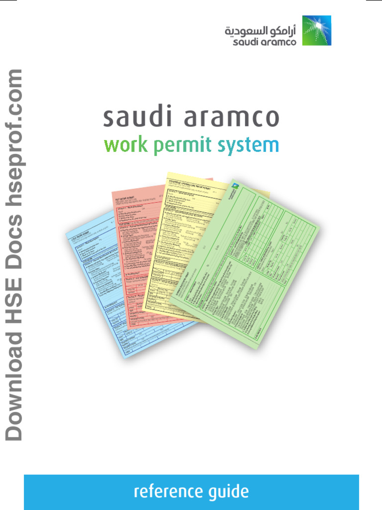 Aramco Work Permit System 1725360487 | PDF