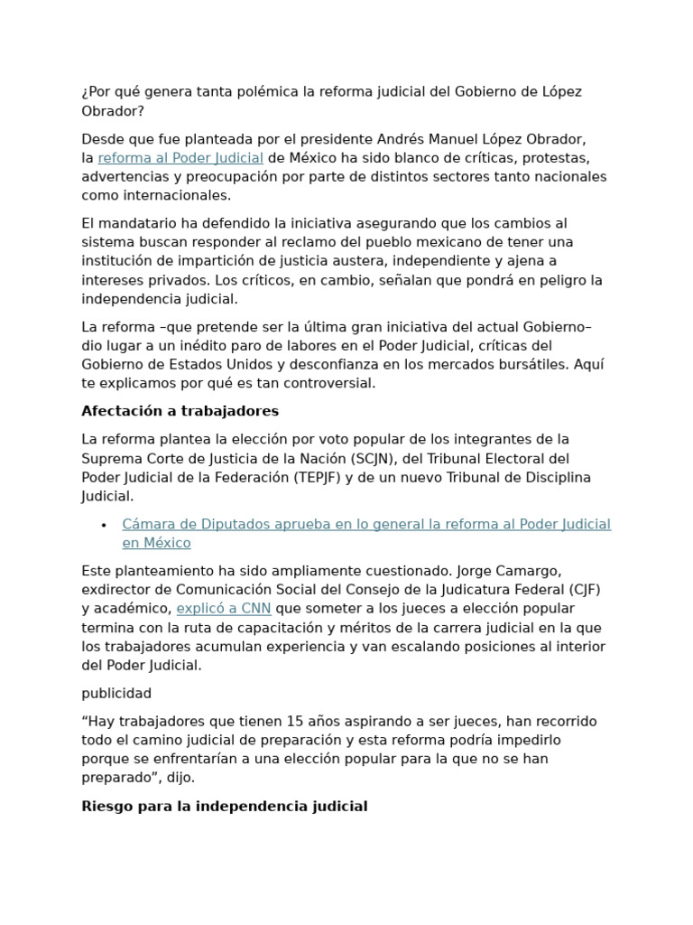 Reforma Judicial | PDF