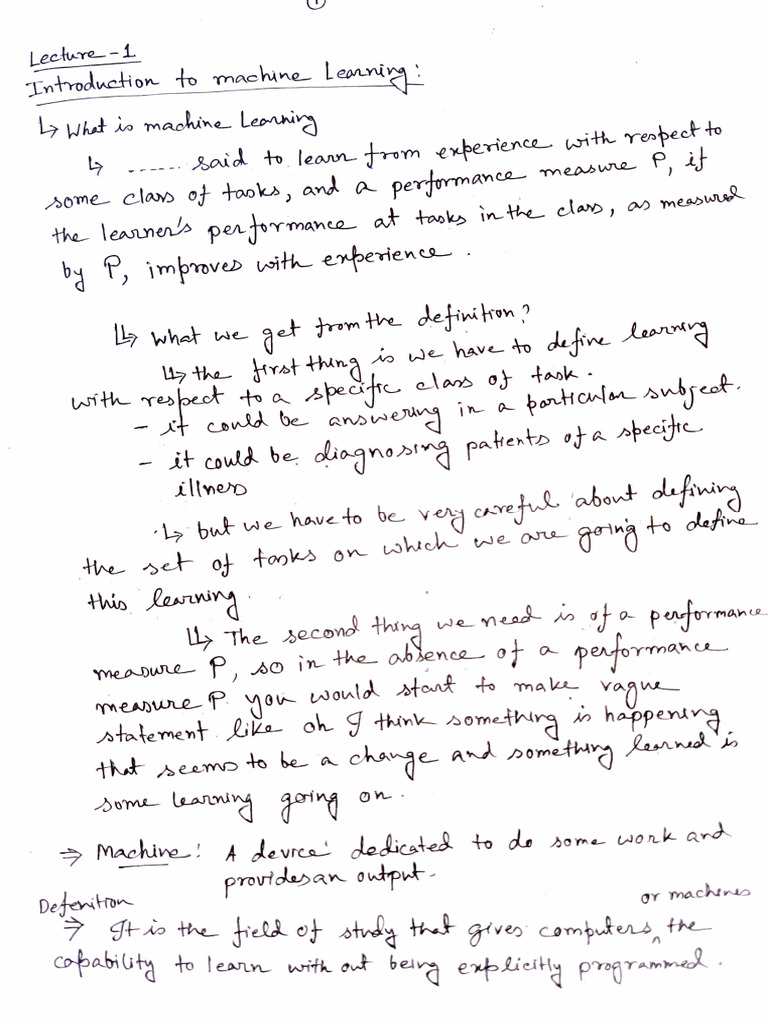 Machine Learning 1 | PDF