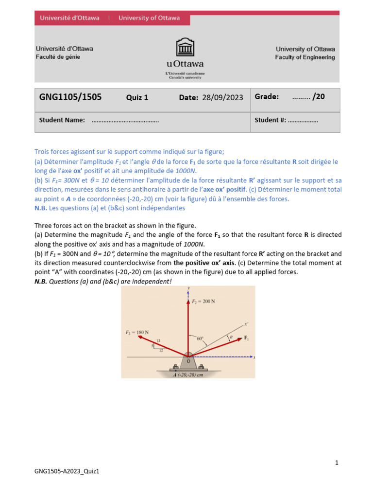 GNG1105-1505-2023_Quiz-1Fr2_Sol | PDF