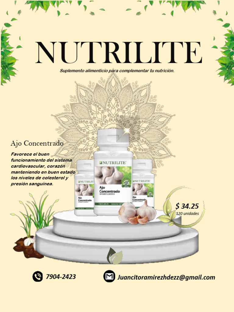 Nutrilite: Ajo Concentrado | PDF