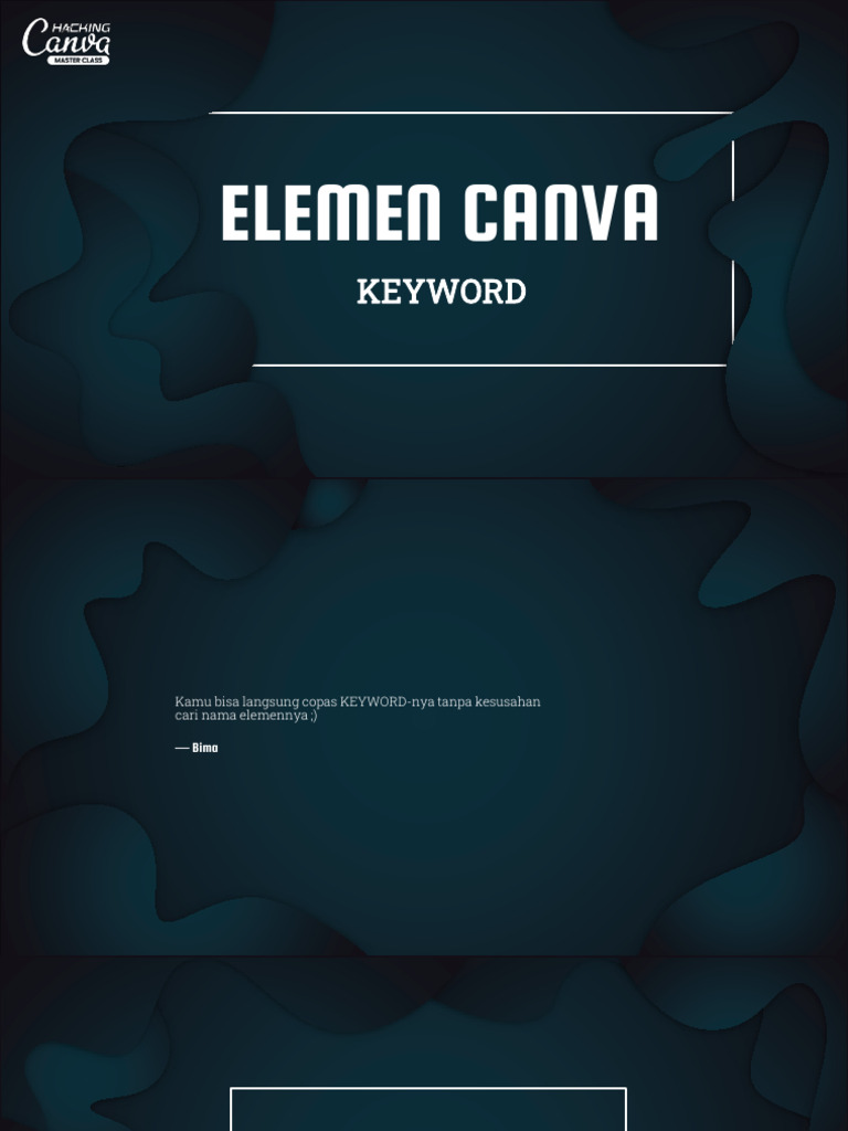 Elemen Canva by Bima X Mjolabs | PDF