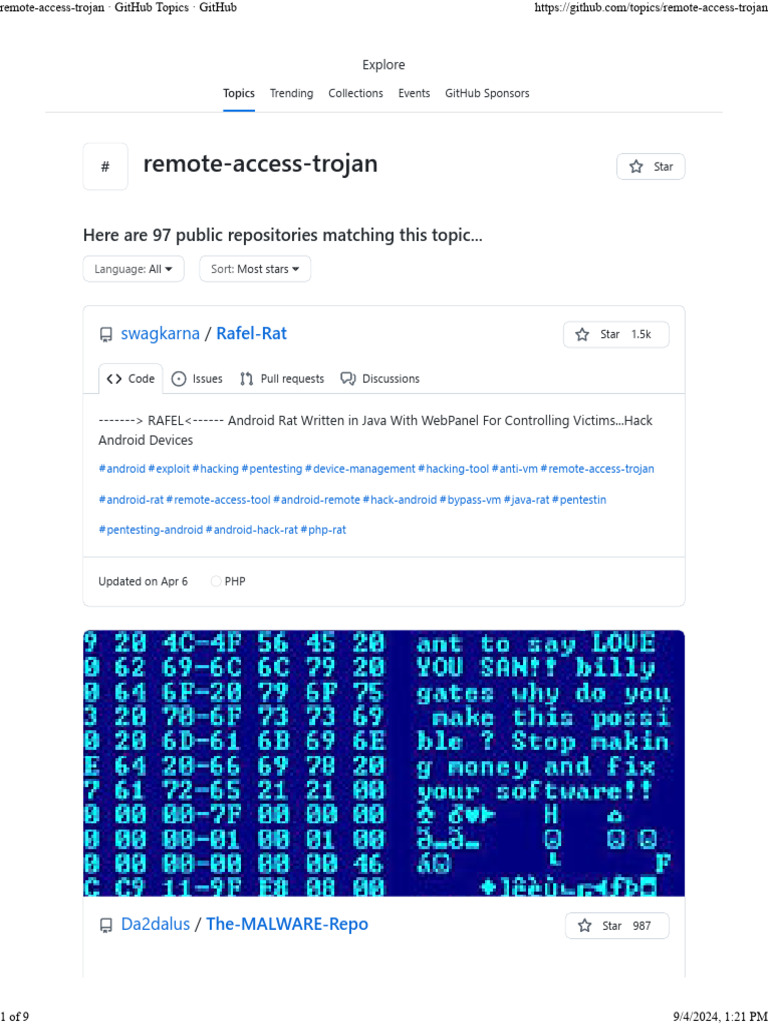 Remote-Access-Trojan GitHub Topics GitHub | PDF