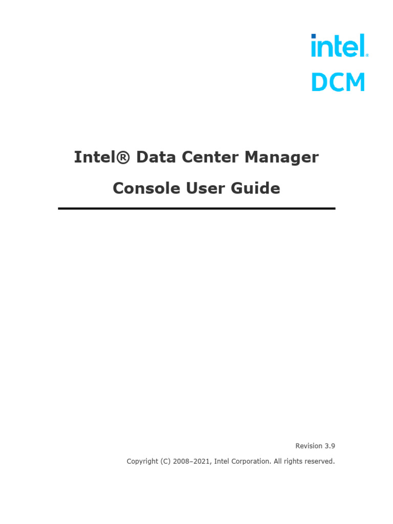 dcm-console-user-guide | PDF