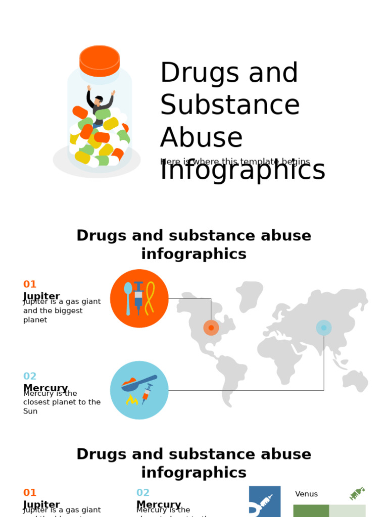 Drugs and Substance Abuse Infographics by Slidesgo | PDF