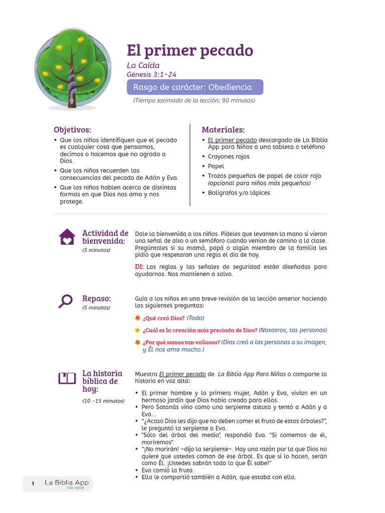 Clase 2 El Primer Pecado | PDF