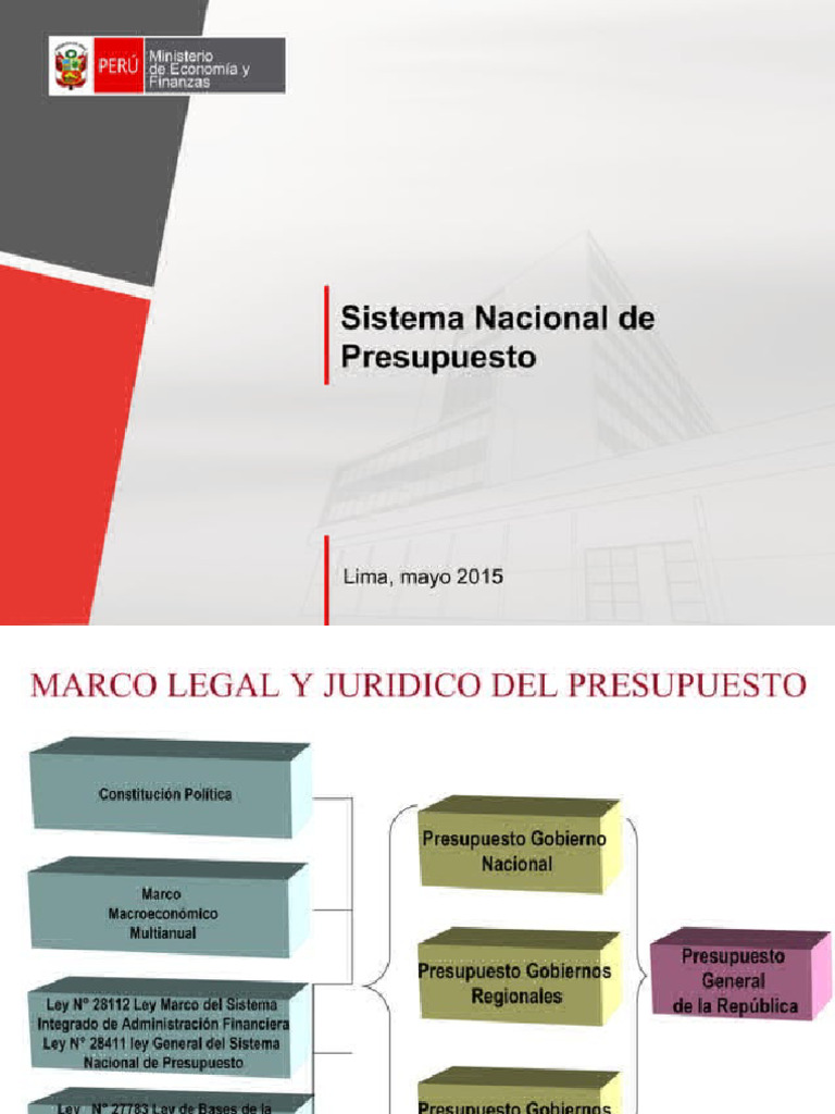 sistema-nacional-de-presupuesto-ministerio-de-economa-y-finanzas-per | PDF