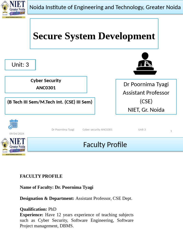 Unit3 - CS Secure System Development | PDF