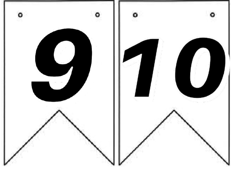 Banderines Numeros | PDF