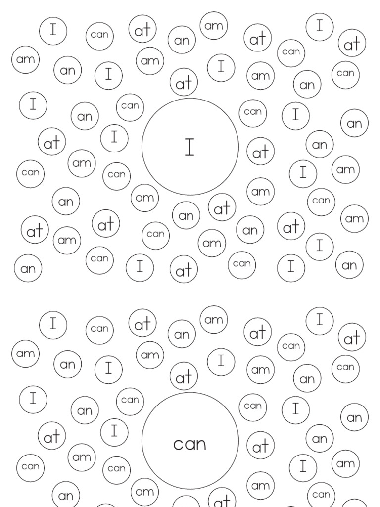 SightWordBubbleWorksheets 1 | PDF