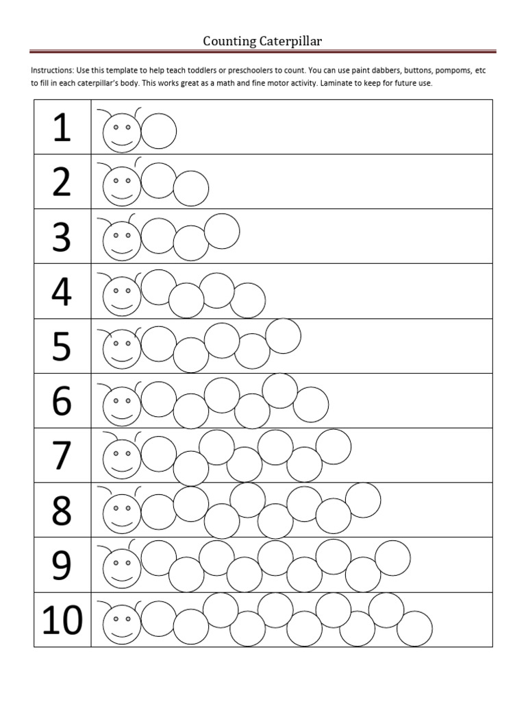 Counting Caterpillar | PDF
