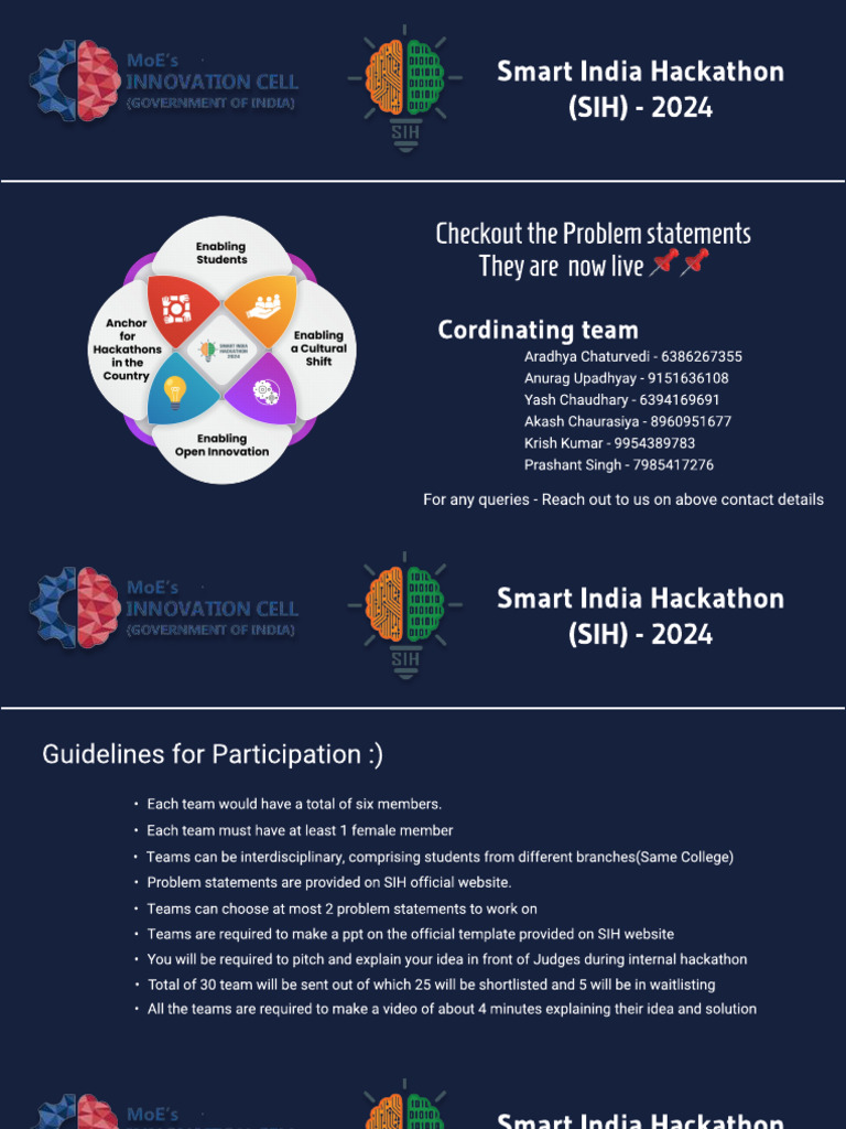 SIH Info Brochure | PDF