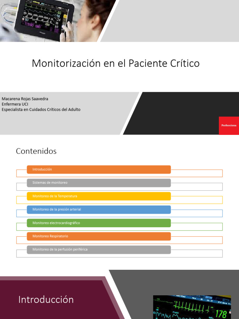 Clase Monitorizacion en El Paciente Crtico | PDF