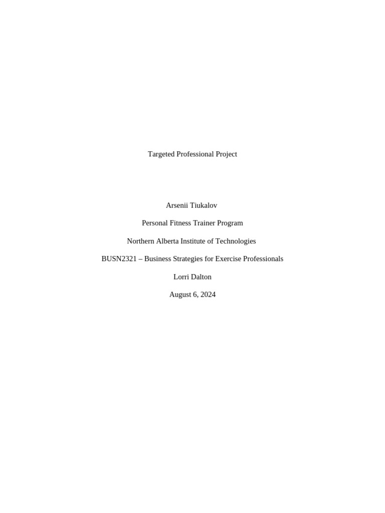 Tiukalov, A. - BUSN2321 - Assignment7 | PDF
