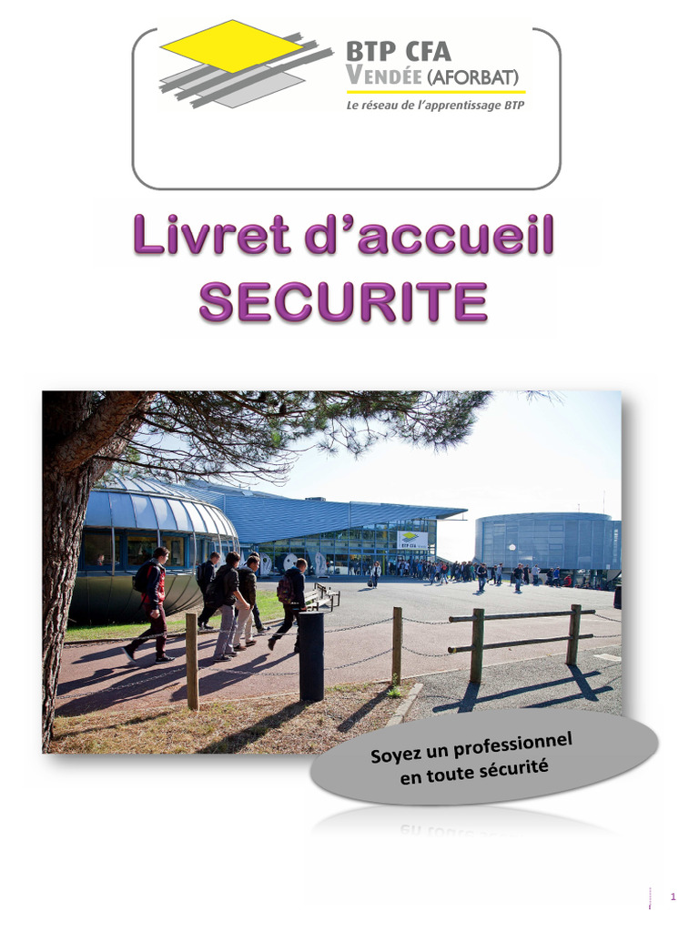 Livret Accueil Apprenti Securite | PDF