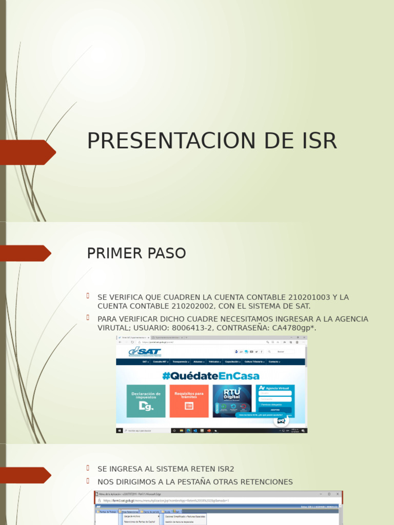 Presentacion de Isr | PDF