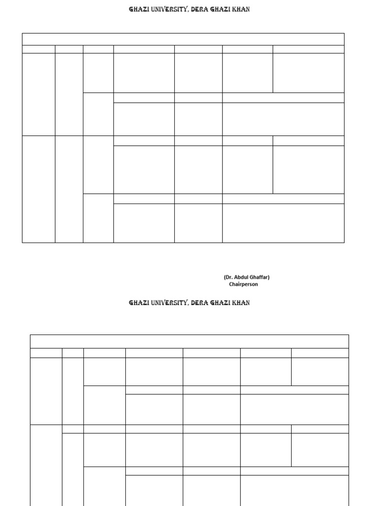BS Time Table Fall 2023 v3 | PDF