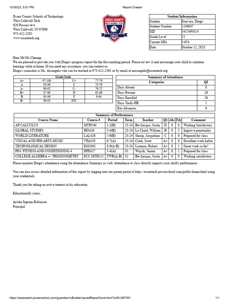Transcript 2023 | PDF