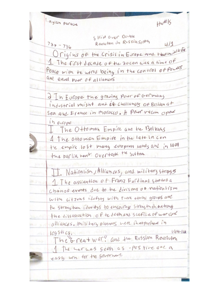 Ap World Notes About Europe | PDF