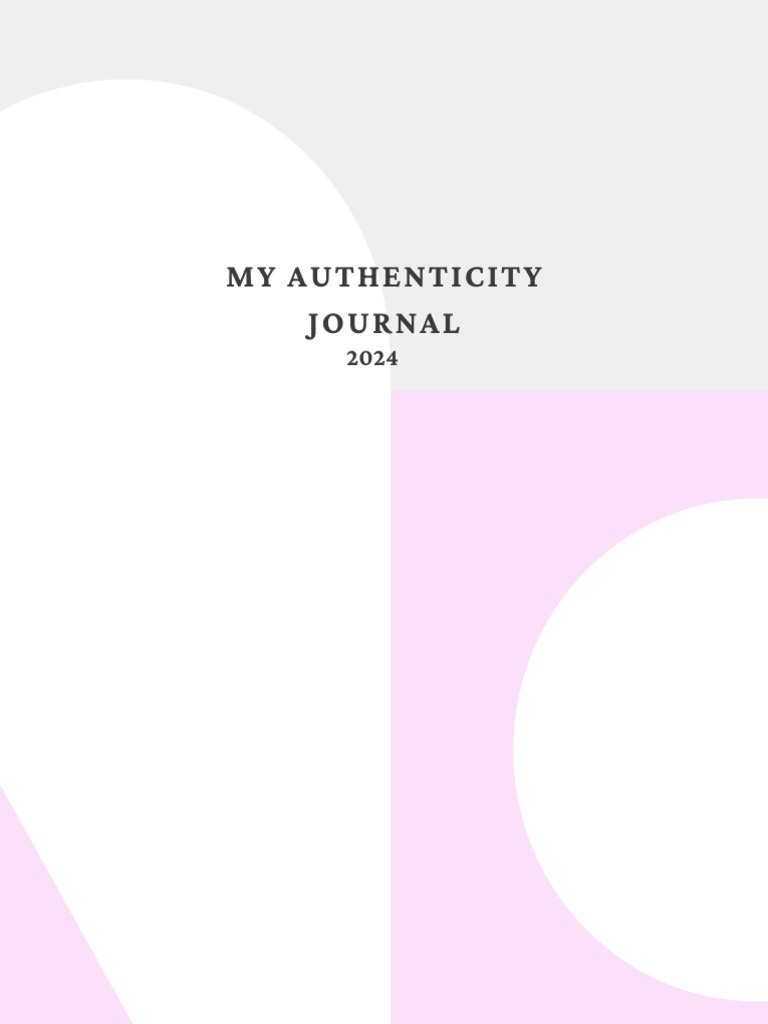 14 Day Authenticity Journal | PDF