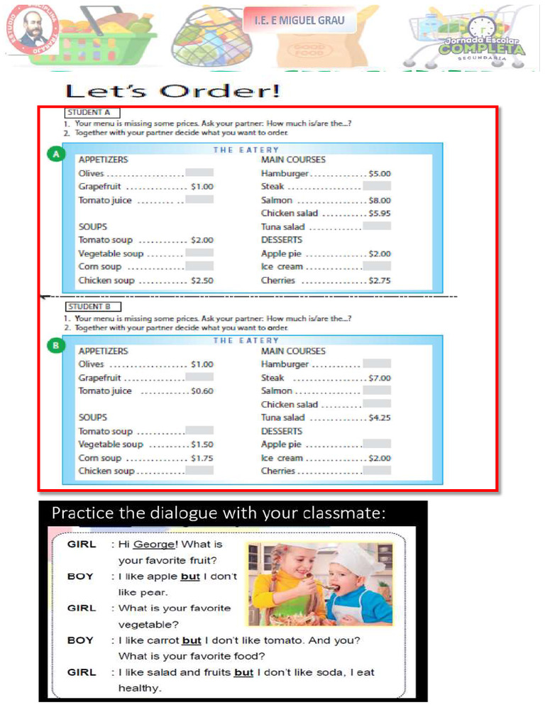Activity 4, Project 3, Ficha para La Clase | PDF