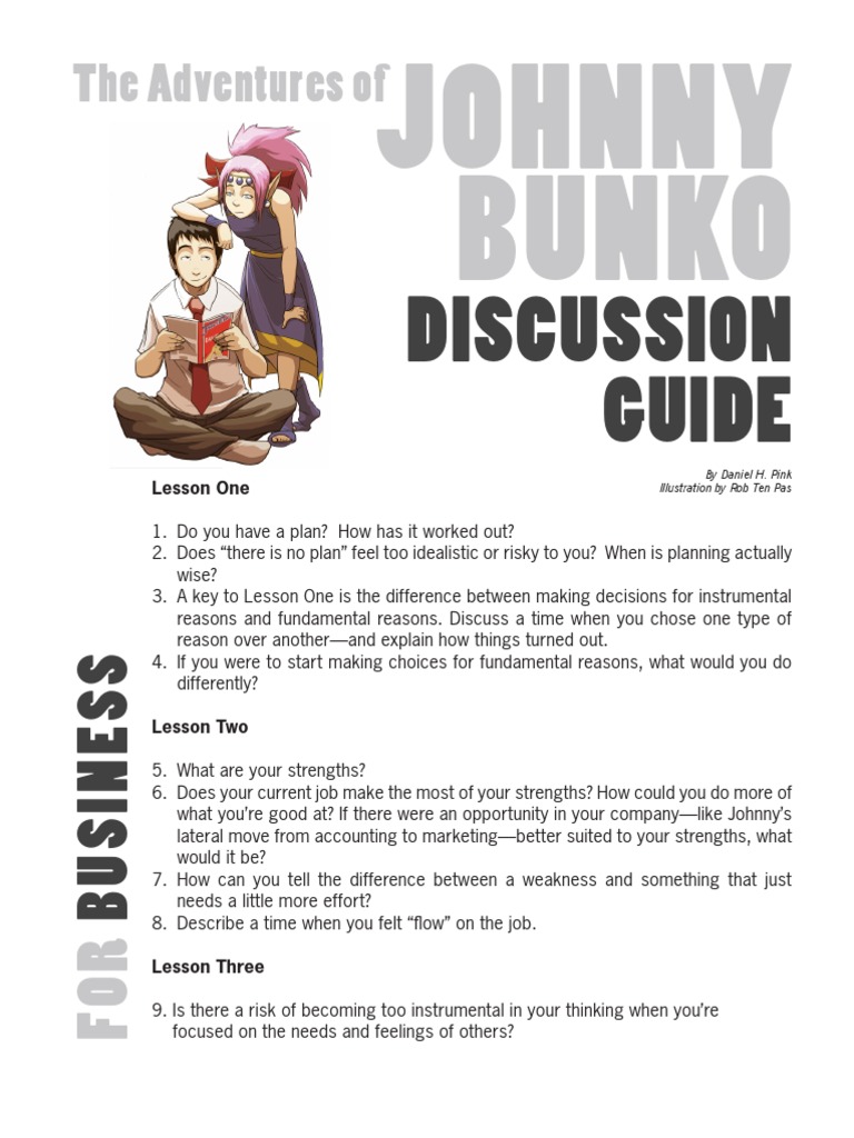 Johnny Bunko Discussion Guide | PDF | Science | Philosophical Science
