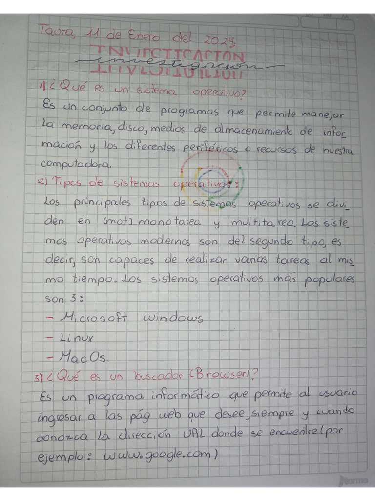 Informática Tarea | PDF