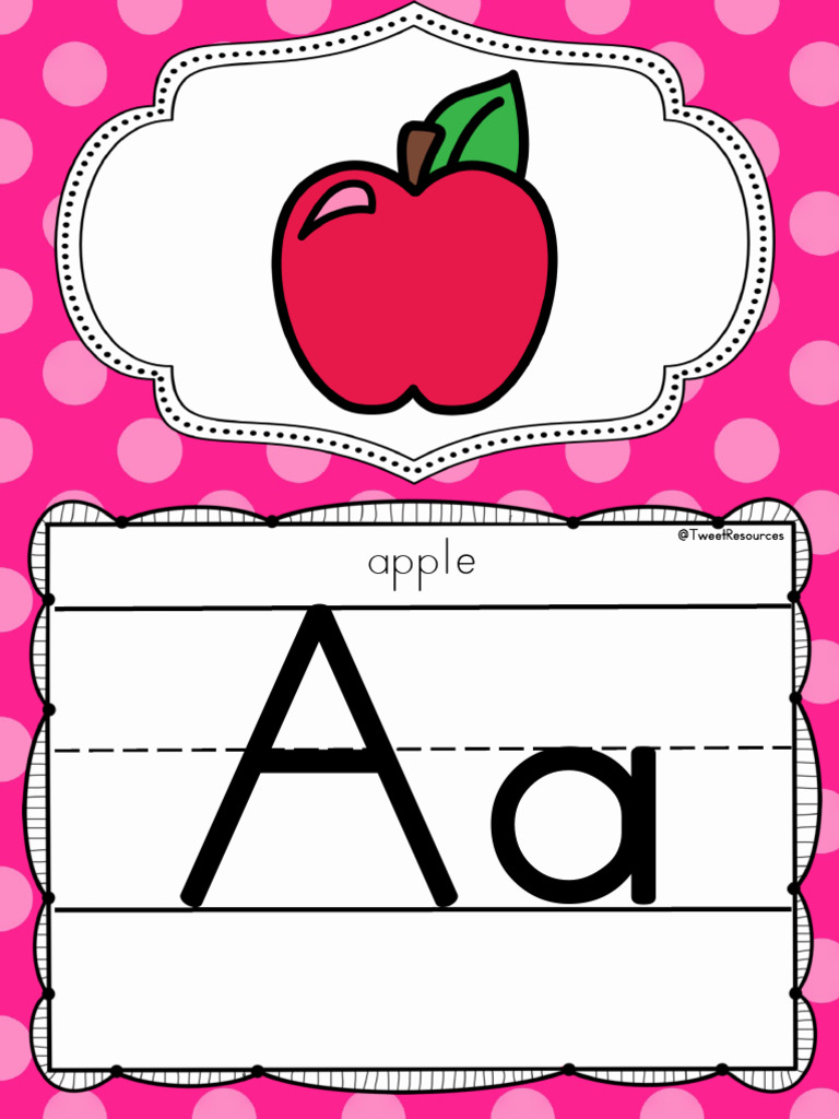 Polka Dot Alphabet Posters | PDF