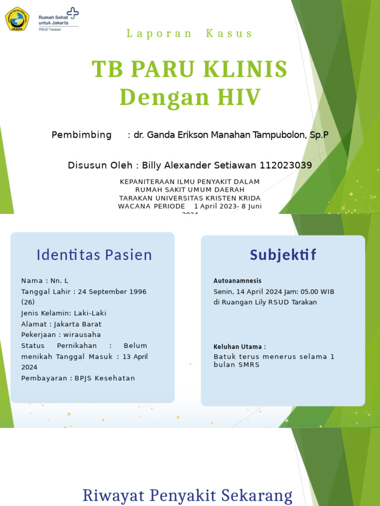 Kasus DR Ganda TB Paru Dengan Hiv Aid | PDF