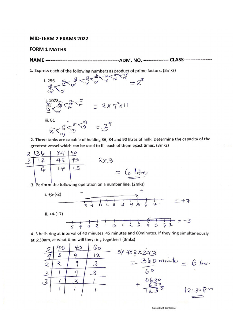 Maths F1 MS | PDF