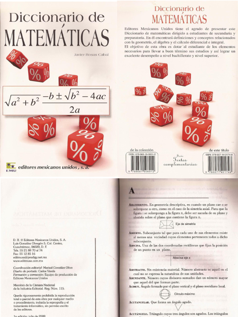 Diccionario de Matematicas | PDF