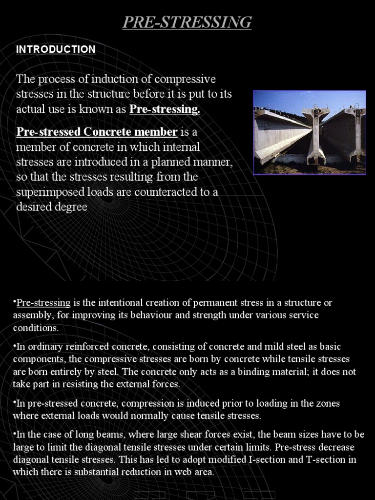 Pre Stressed Concrete | PDF | Prestressed Concrete | Precast Concrete