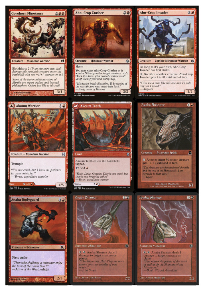 Minotaur MTG | PDF