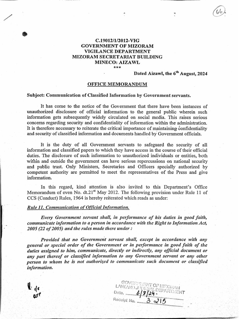 Communication of Classified | PDF